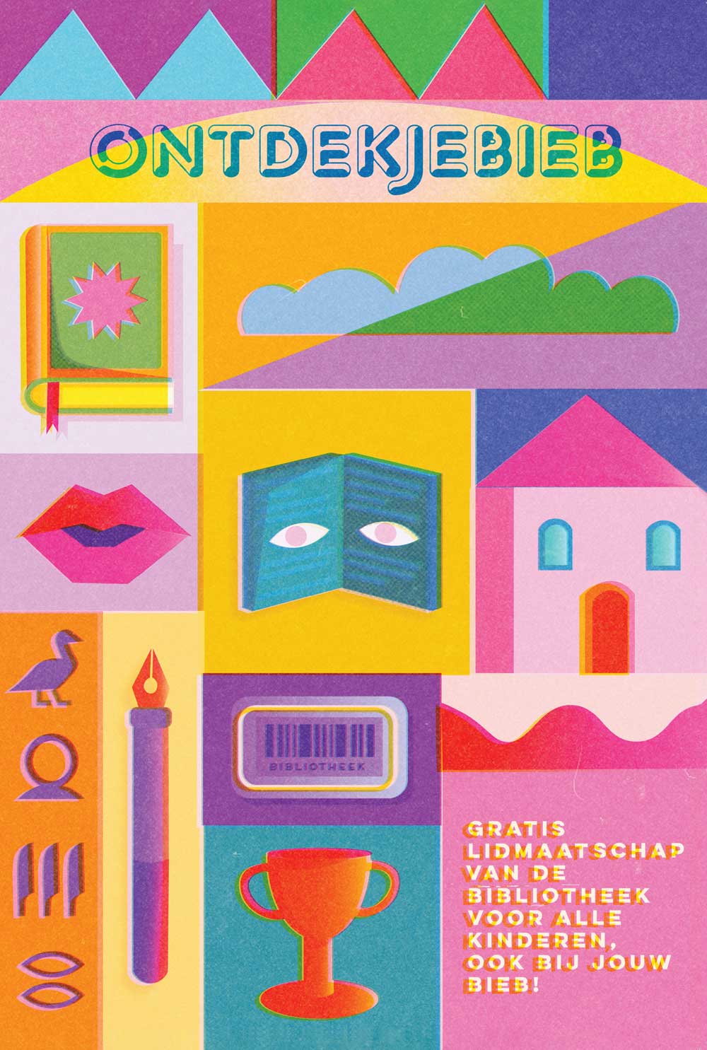 Kleurrijke illustrator en Riso print ontwerper Ellis Tolsma uit Utrecht